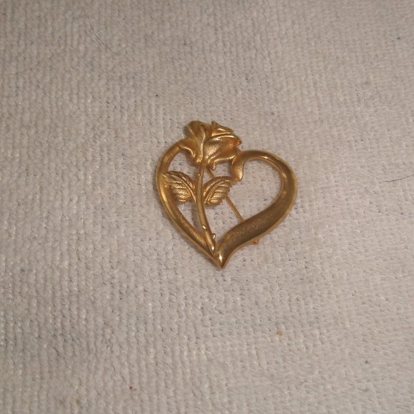 RDC | Jewelry | Rdc Pin Brooch Gold Tone Princess Diana Memorial Heart ...